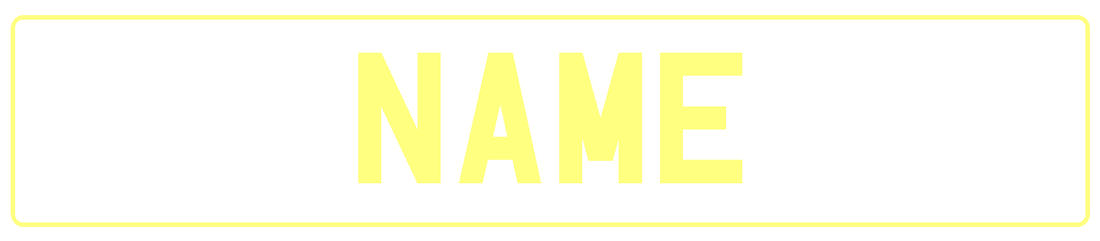 Yellow Name Plate – BS Plates